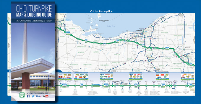 The Official Ohio Turnpike Map and Lodging Guide by Travel Boards